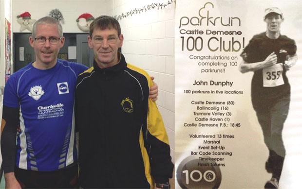 John Dunphy completes 100 parkruns | Eagle Athletic Club